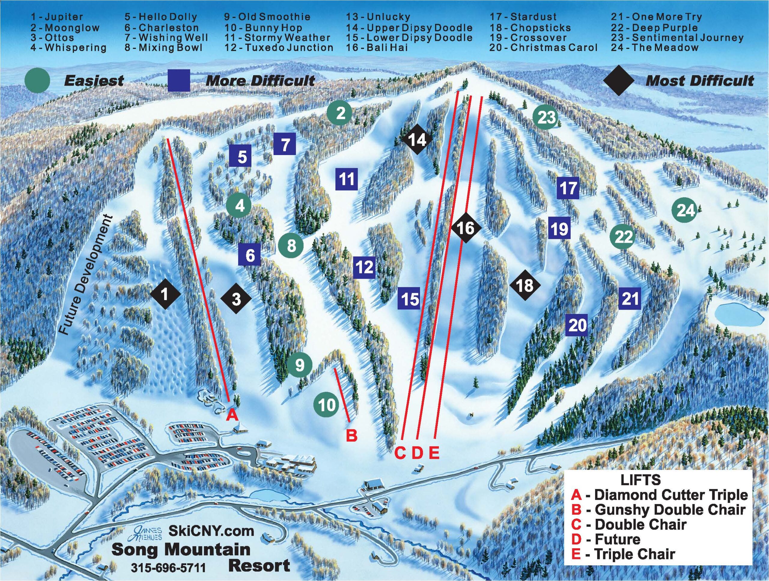 Mountain List & Trail Maps – Ski The NorthEast